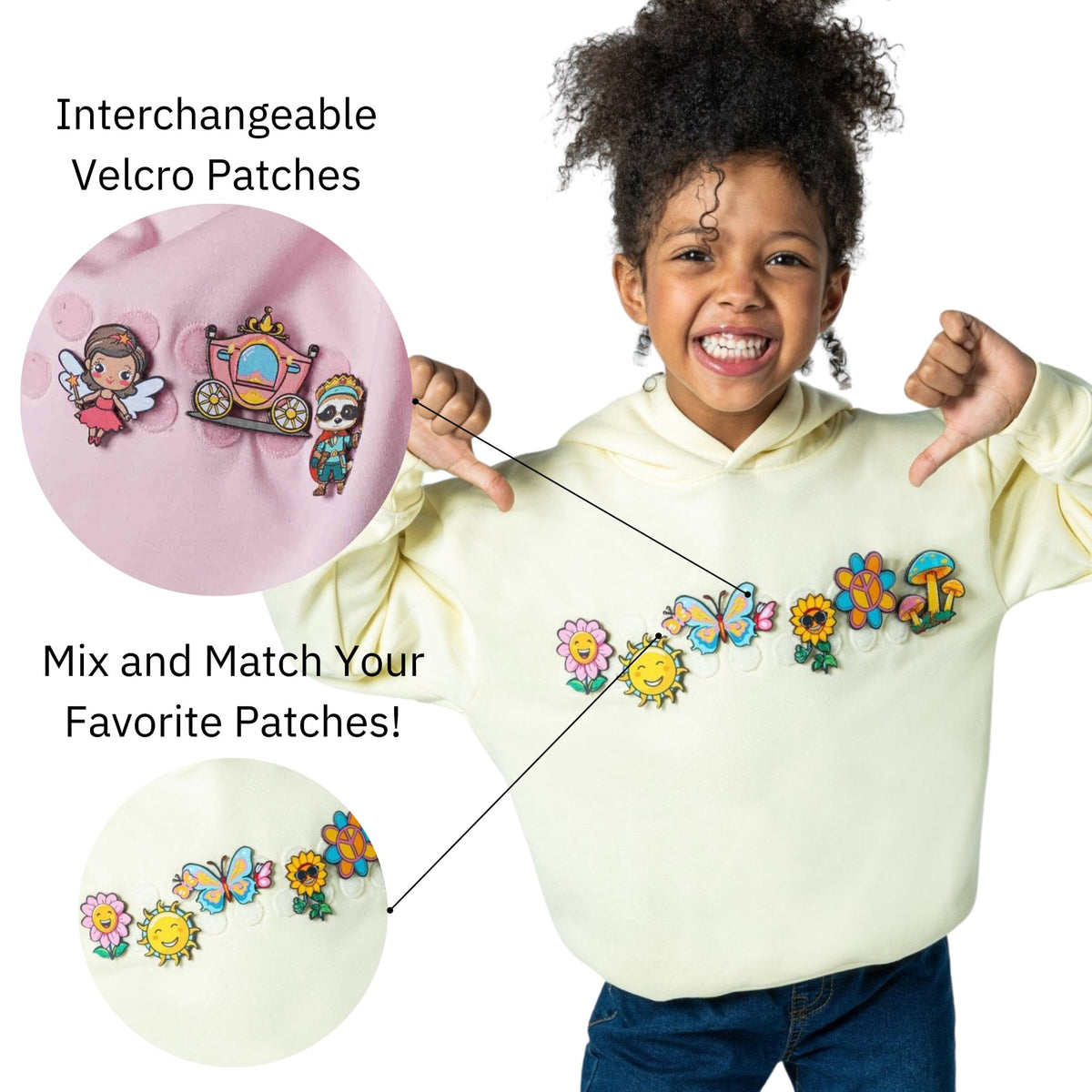 Interchangeable Velcro Patch Hoodie - Unisex – Rabble Clothing