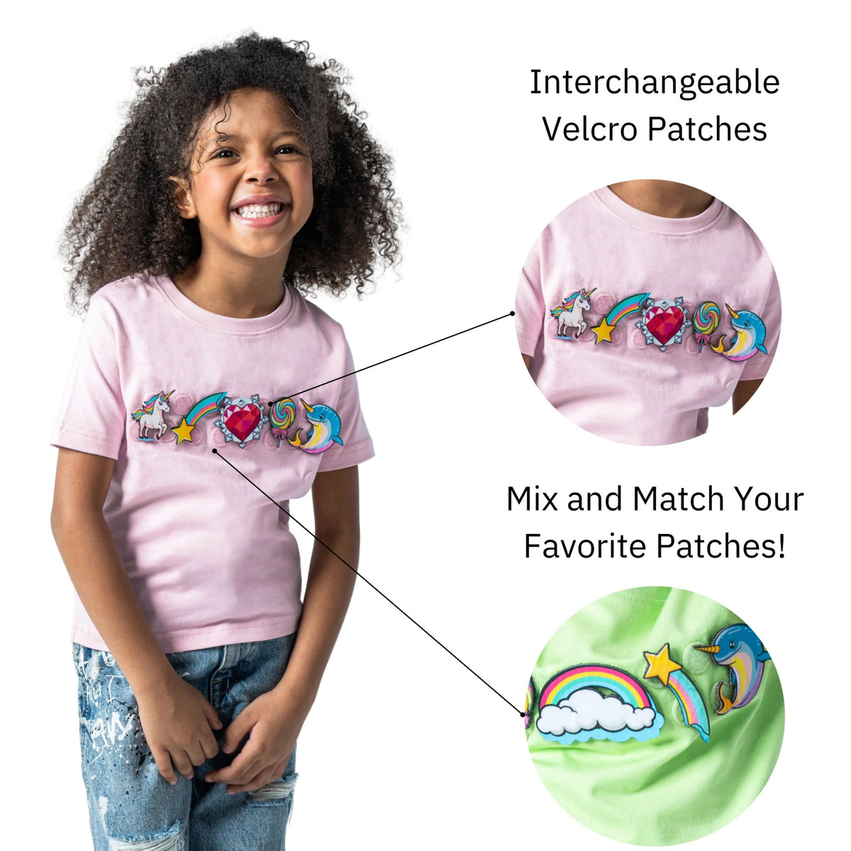 Interchangeable Velcro Patch T-Shirt -- Unisex – Rabble Clothing
