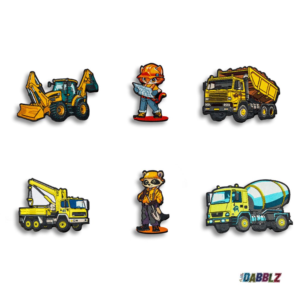 Construction Craze Dabblz Patch Pack – Rabble Clothing